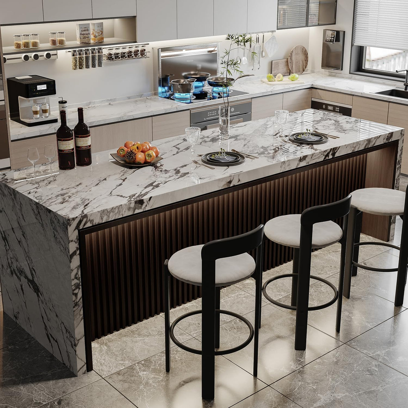 Walnut WPC Slat Panels: Durable, Stylish, and Eco-Friendly Wall ...